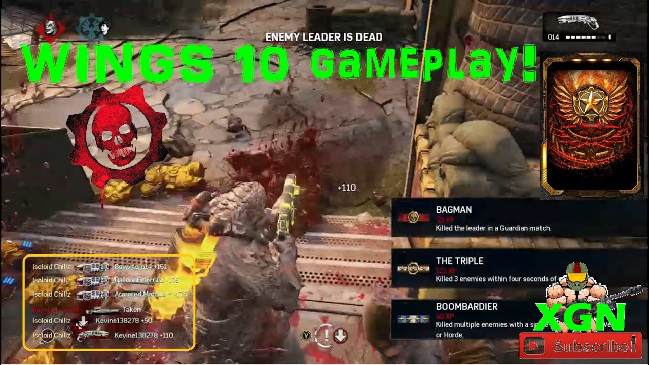 Gears of War 4 MAX Rank Wings 10 Vs gameplay - Early 2020 Montage ...