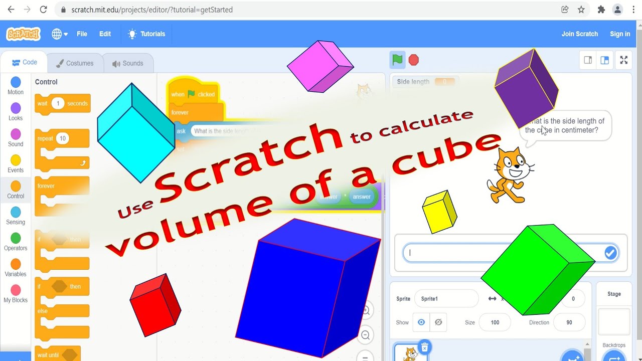 #howto #calculate #volume of #cube by #scratch #计算 #立方体 #体积 #guna # ...