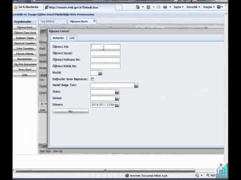 E-MESEM    8-Kayıt Görüntüleme/Değiştirme/Silme