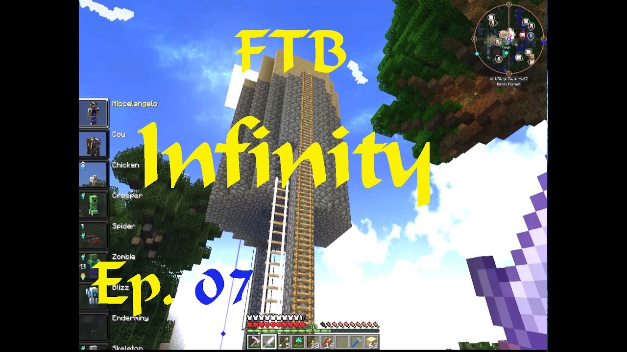 FTB Infinity Episode 7 "Tower of Power or Mobjuice machine?" - YouTube