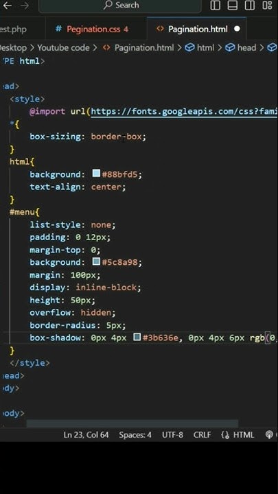 Pagination. Html and CSS - YouTube