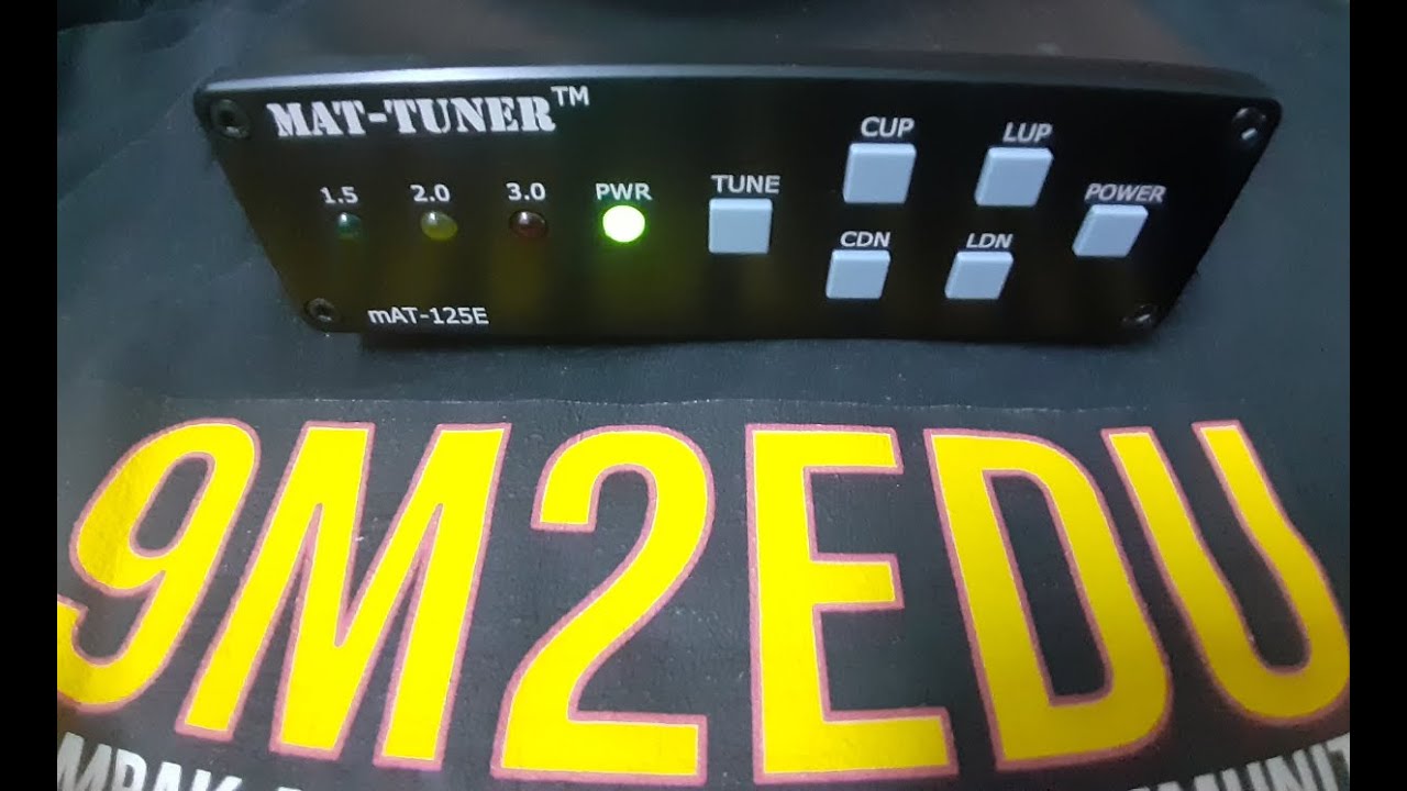 mAT TUNER mAT-125E Automatic Antenna Tuner ATU Unboxing - YouTube