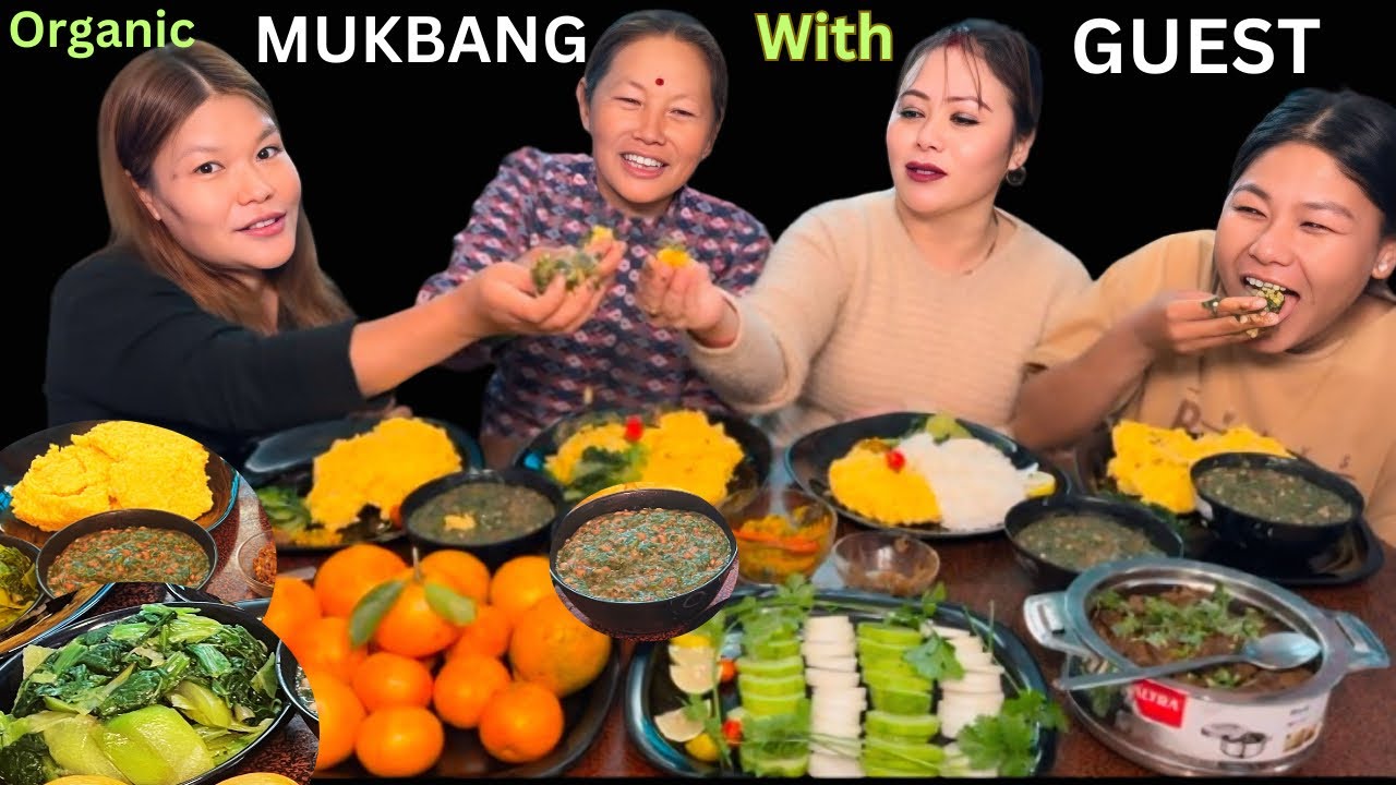 LOCAL FOODS ||MASSIVE MUKBANG || with Beautiful GUEST || मिठो_मिठो के ...