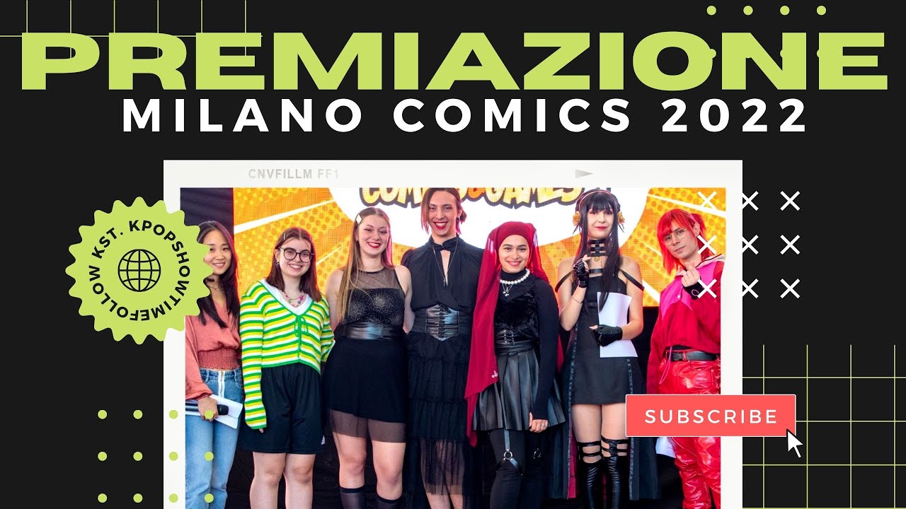 PREMIAZIONE DOMENICA MILANO COMICS&GAMES 2022 (ITALY) - YouTube
