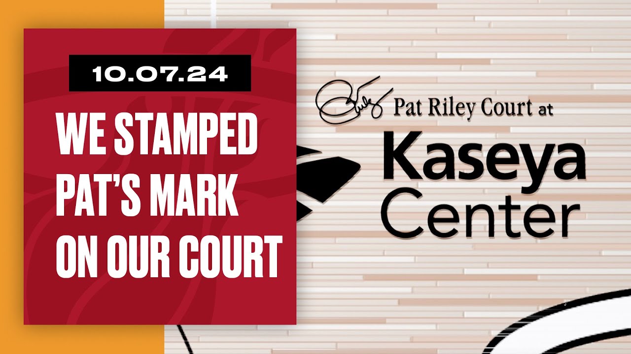 OFFICIAL: We're Unveiling 'The Pat Riley Court at Kaseya Center' 🏀 ...