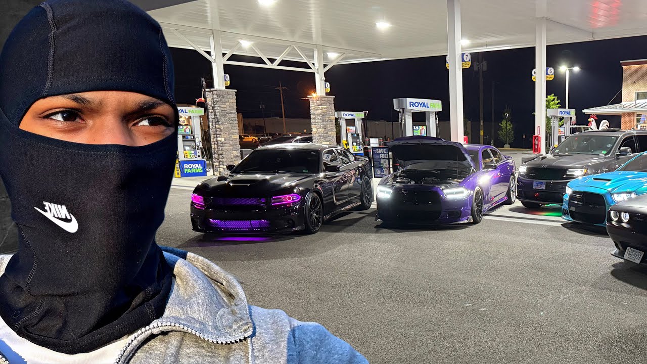 SCAT PACKS TAKEOVER DMV AT NIGHT - YouTube