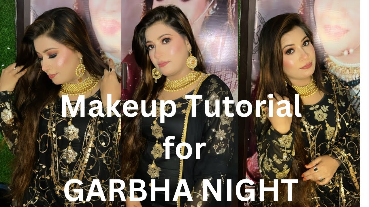 Makeup Tutorial For Garbha Night #makeuptutorial #viralmakeup - YouTube