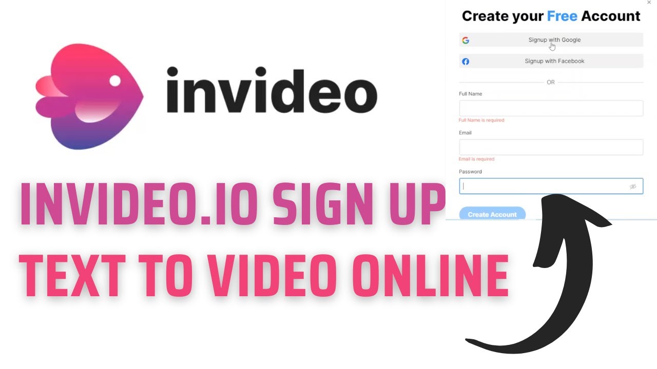 Invideo.io Sign Up: Create Engaging Videos with Text to Video Online ...
