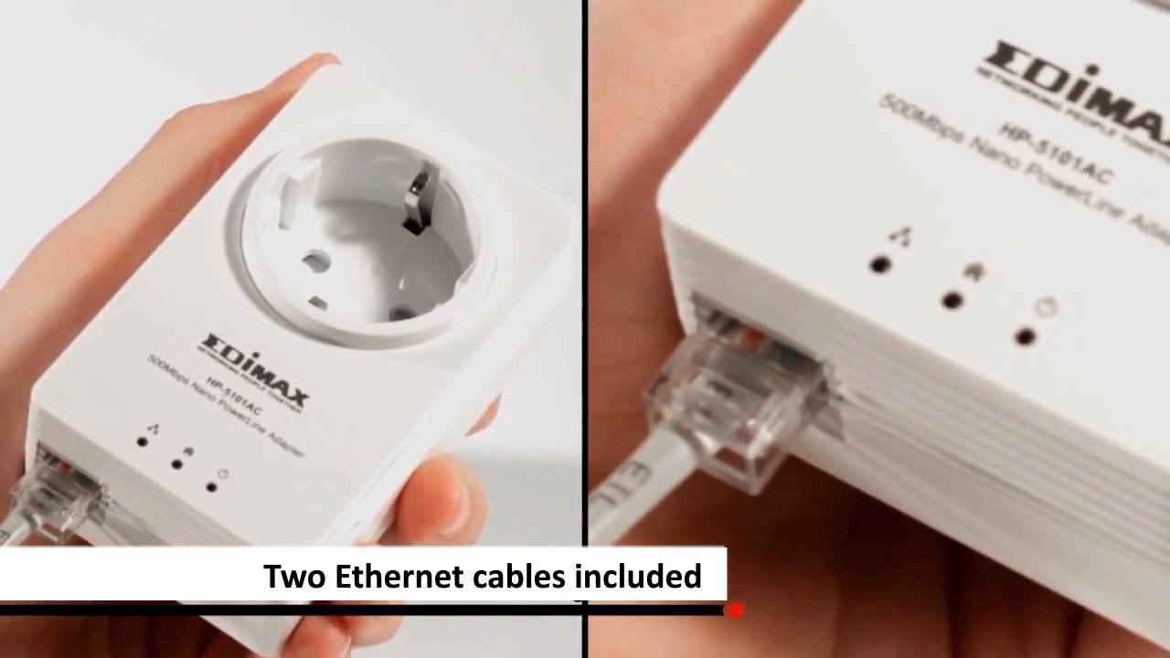 Edimax Power Line HP 5101acK - YouTube