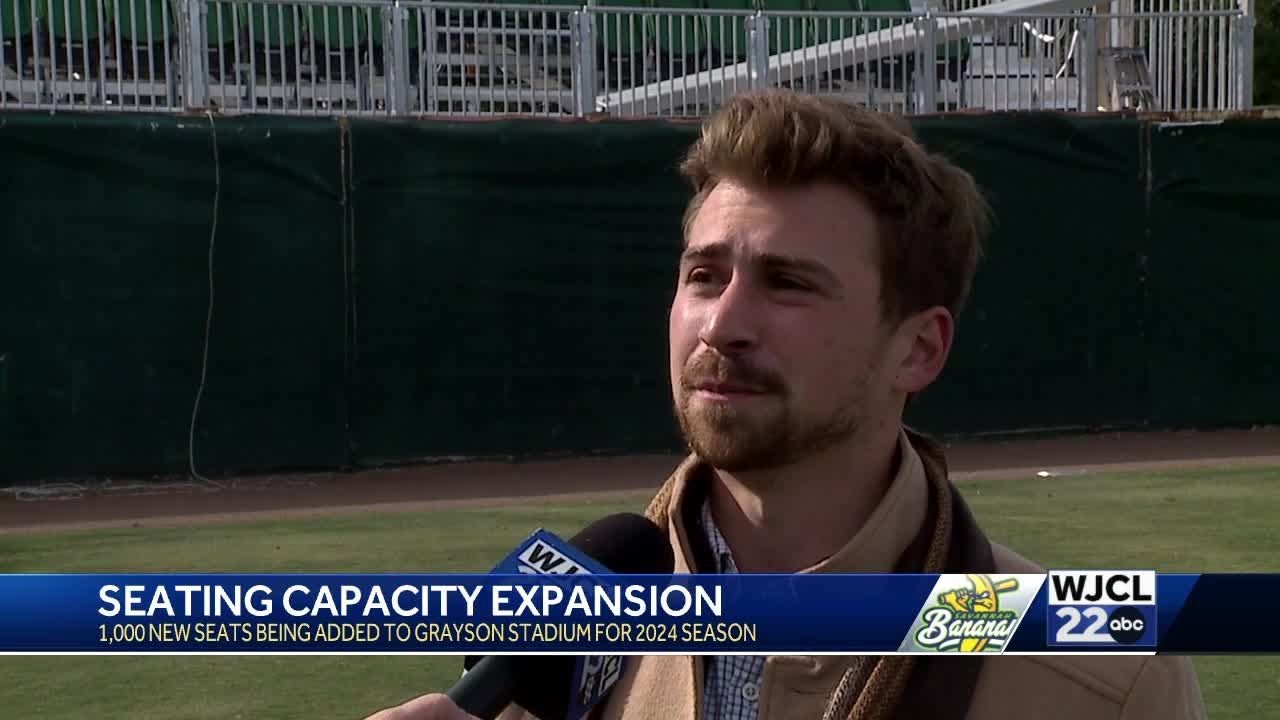 Savannah Bananas add 1000 seats to Grayson Stadium for 2024 - YouTube