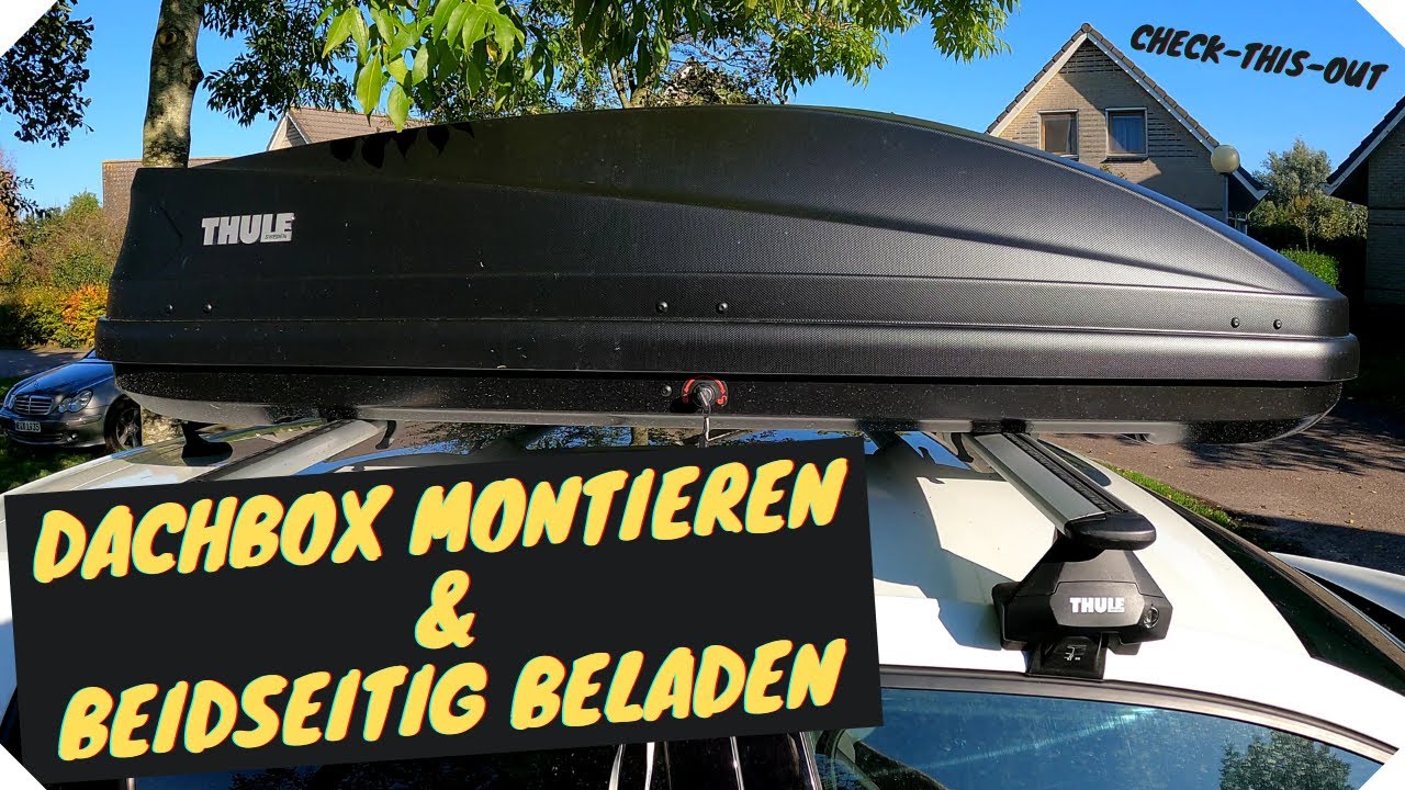 Dachbox montieren und beidseitig beladen - YouTube