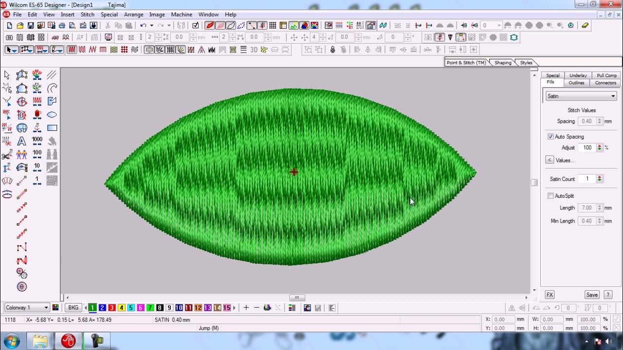 Wilcom Tutorials/How to Change Points of Any Object/Left And Right Keys ...