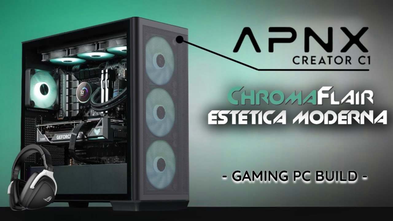 DESIGN ELEGANTE CON APNX Creator C1 | Gaming PC Build | RTX 4070 Ti ...