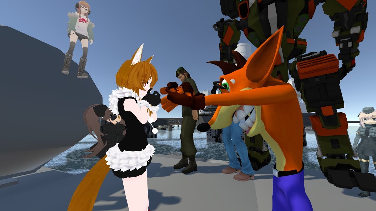 Vrchat: Fox sisters at motherbase - YouTube