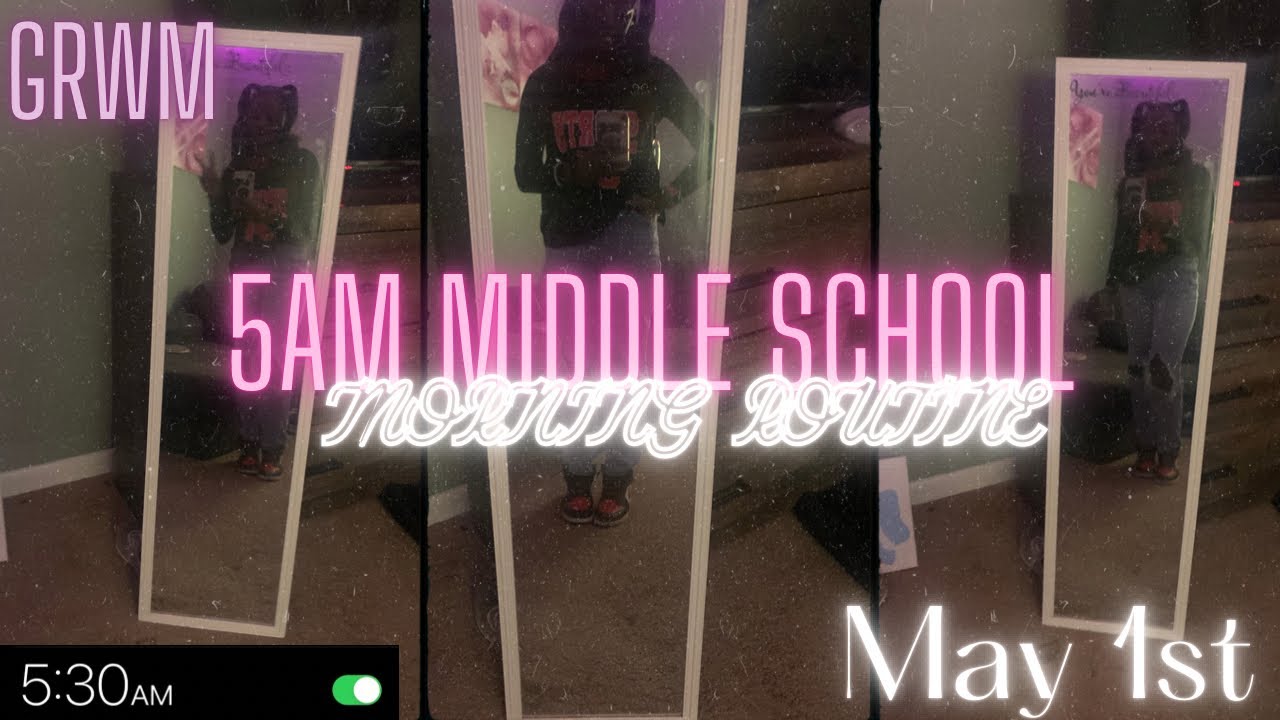 My realistic 5am school Morning routine | grwm, chitchat - YouTube