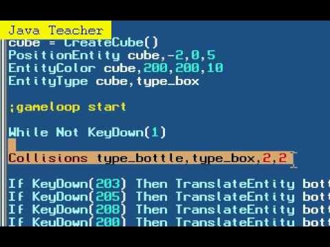 Blitz3D Tutorial 6 - Collisions Part 1 (Old) - YouTube