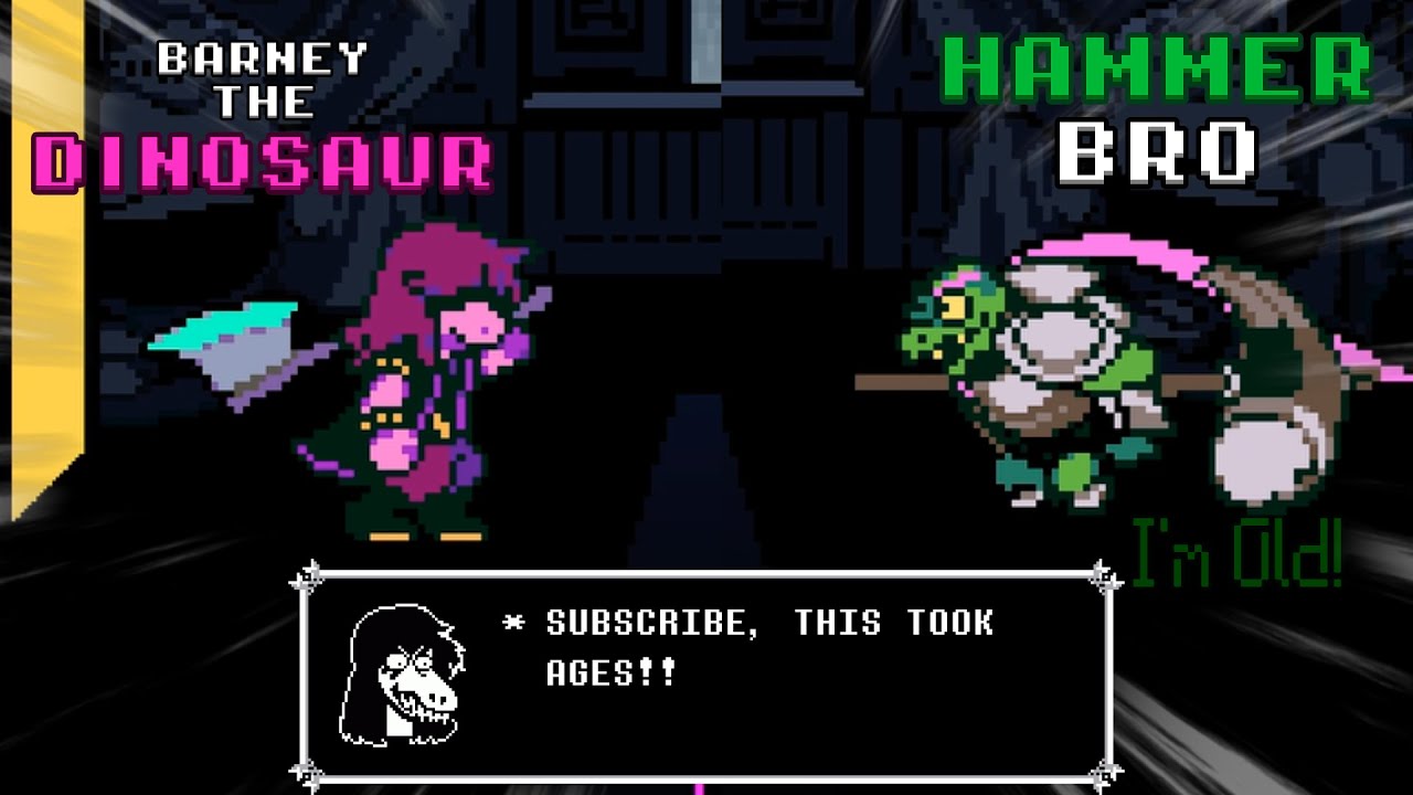 Barney The Dinosaur VS Hammer Bro - YouTube