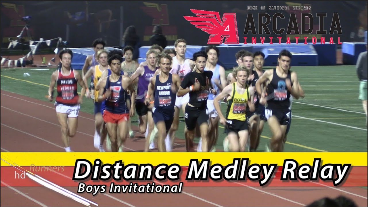 2022 TF - Arcadia Invite - Distance Medley Relay (Boys, Invite) - YouTube