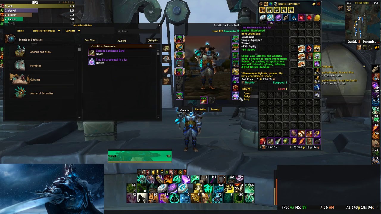 Best Trinkets For Brewmaster in Mythic + BFA 8.0-8.1 - YouTube