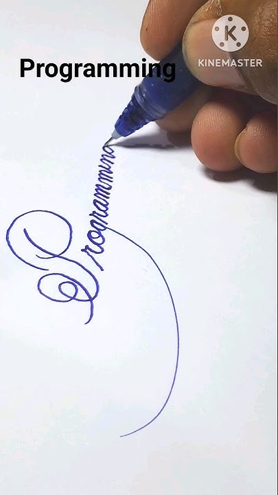 How To Write Wonderful Calligraphy Of Programming. #youtubeshorts, # ...