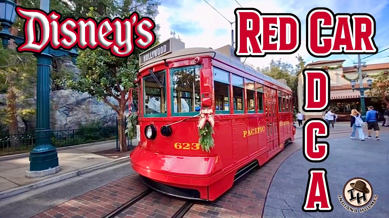 The Pacific Electric "RED" Car at Disney's California Adventure Park ...