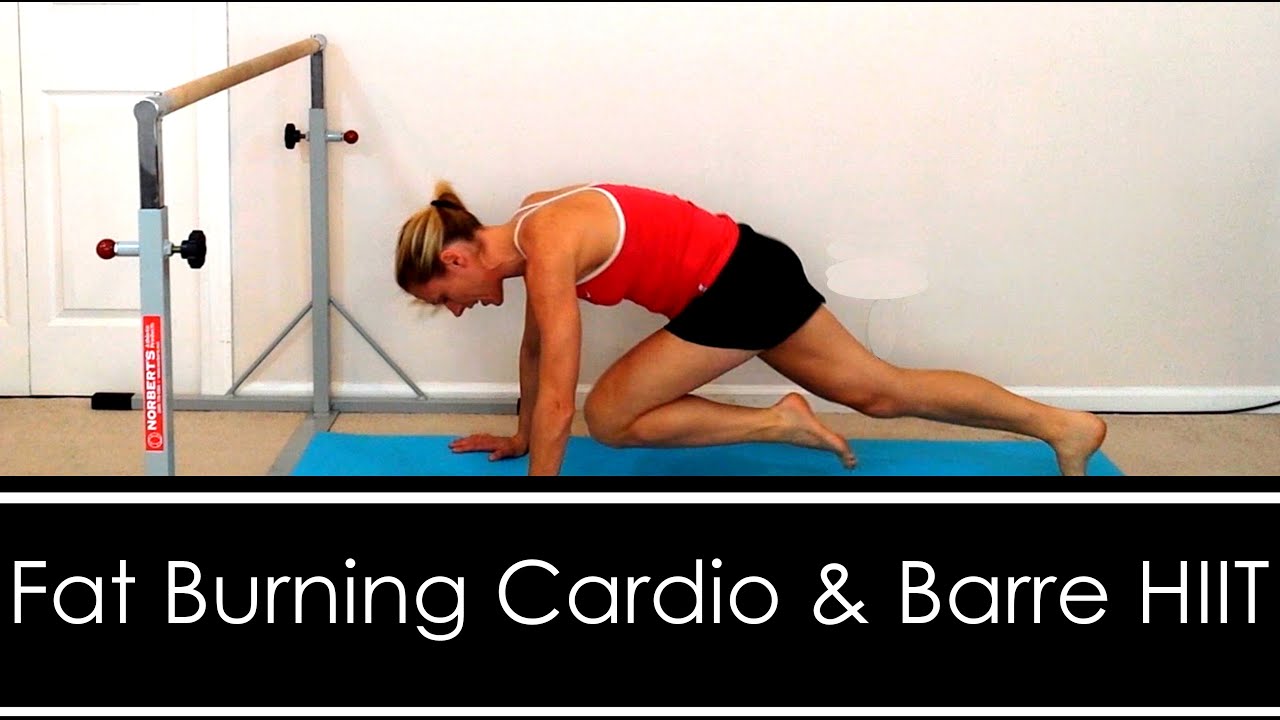 Fat Burning CARDIO & BARRE HIIT Workout - YouTube