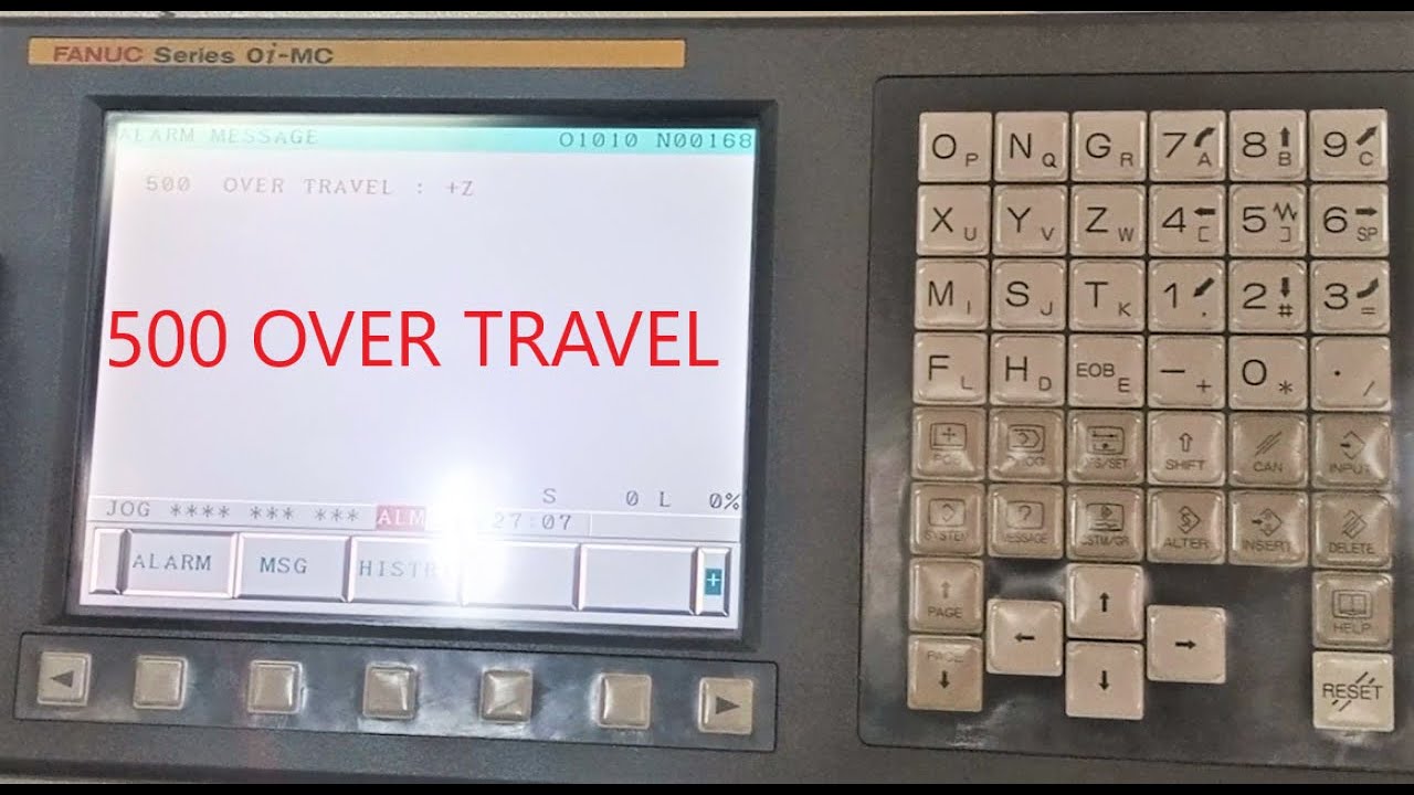 Fanuc Over Travel Alarm | 500 Over Travel | Axis Over Travel - YouTube