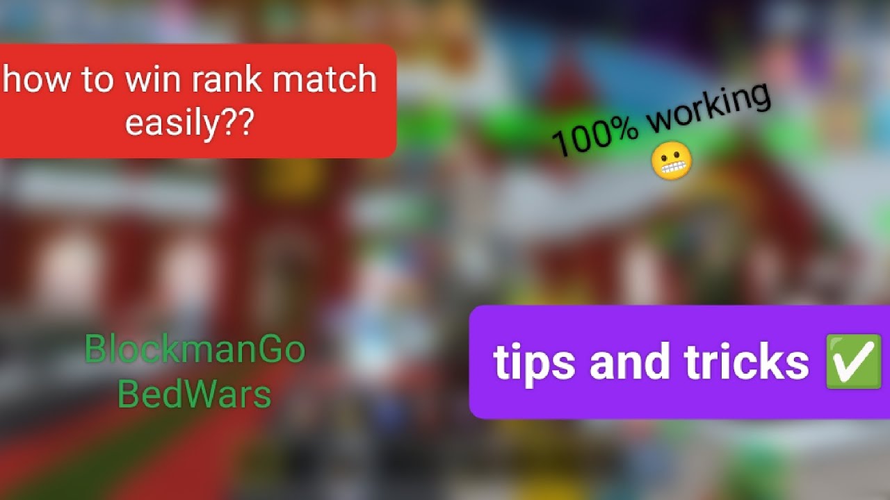 how to win rank match easily?| blockmango|bedwars| AriyanBG - YouTube