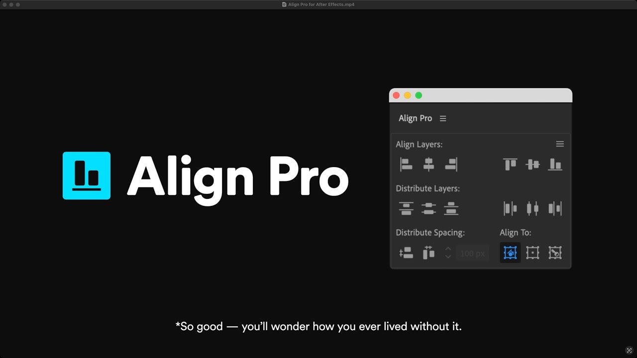Align Pro for After Effects - YouTube