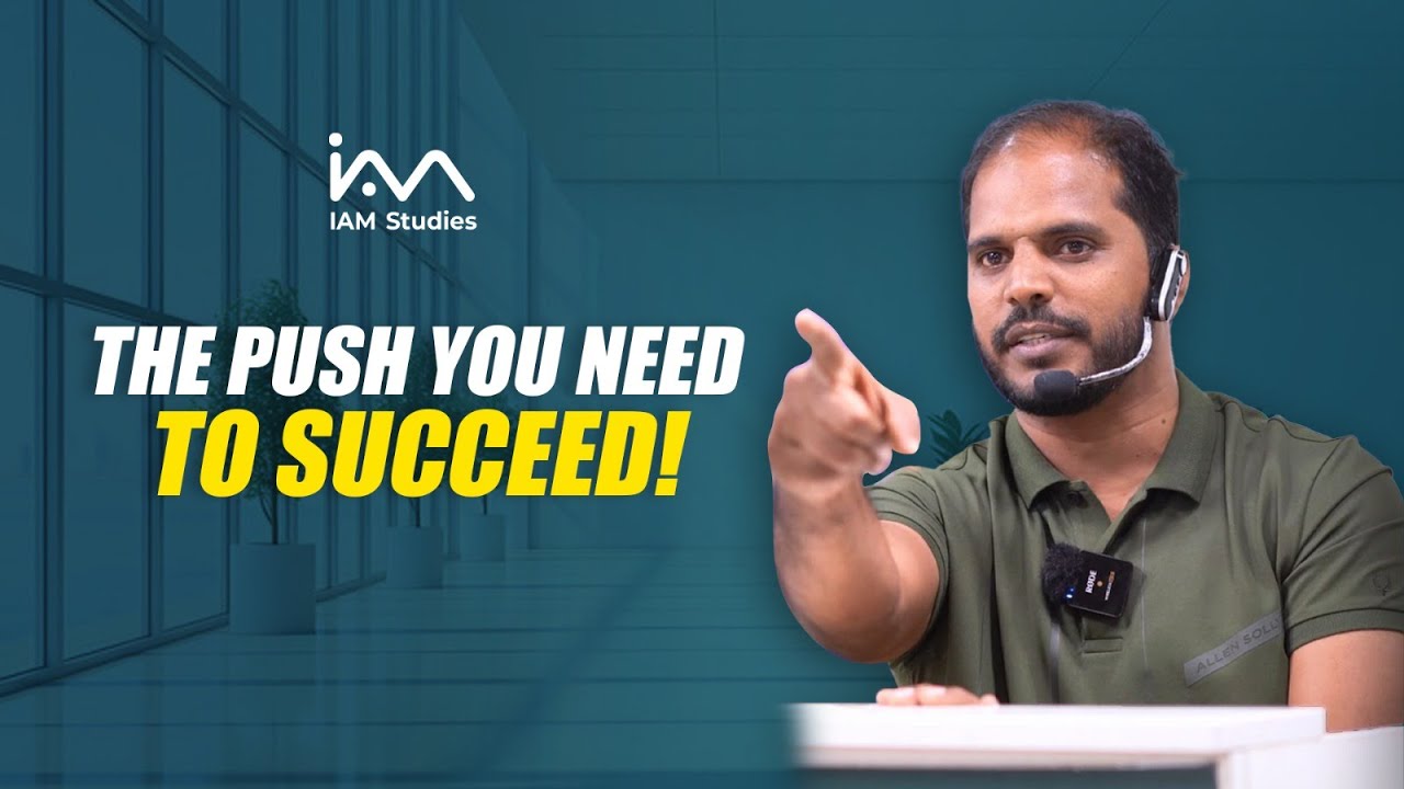 The Push You Need to Succeed! | CA Salih Sir | IAM Studies - YouTube