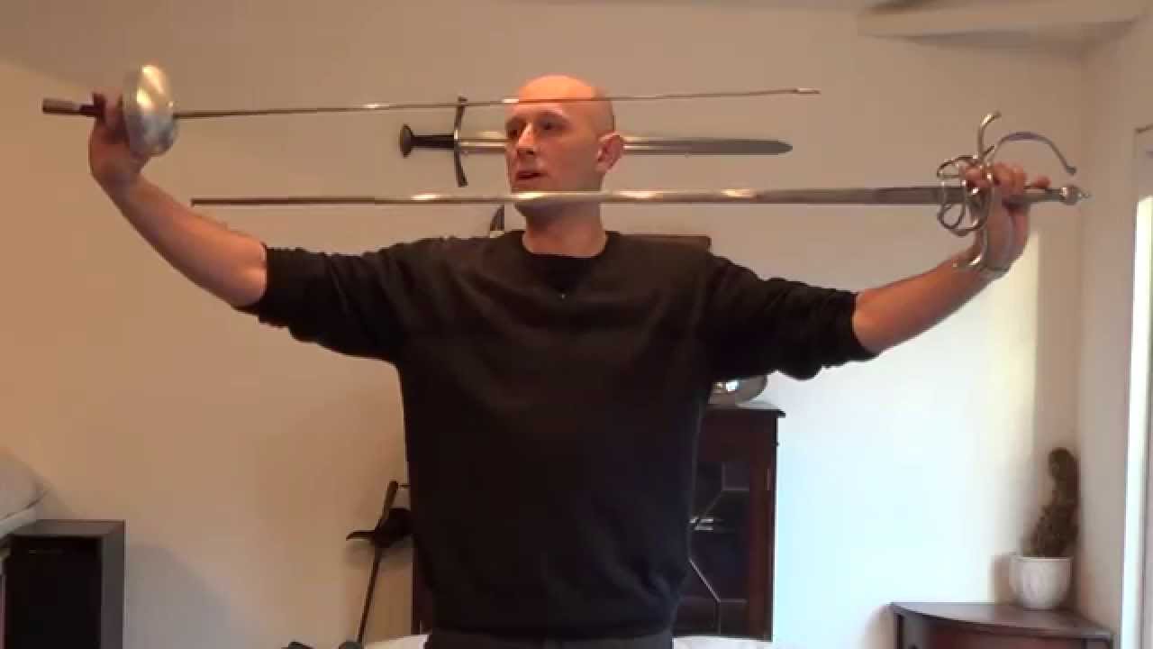 Rapiers are substantial and not easy to cut through or snap - YouTube