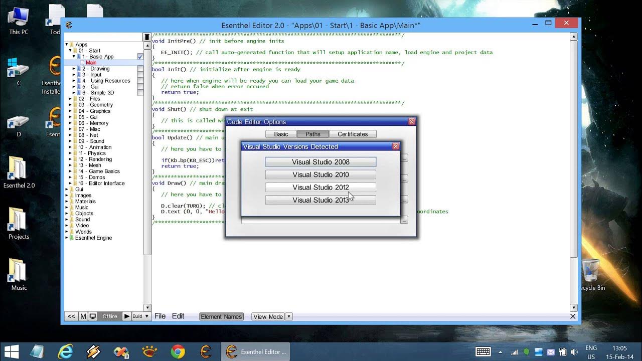Esenthel Game Engine - Using Tutorials - YouTube