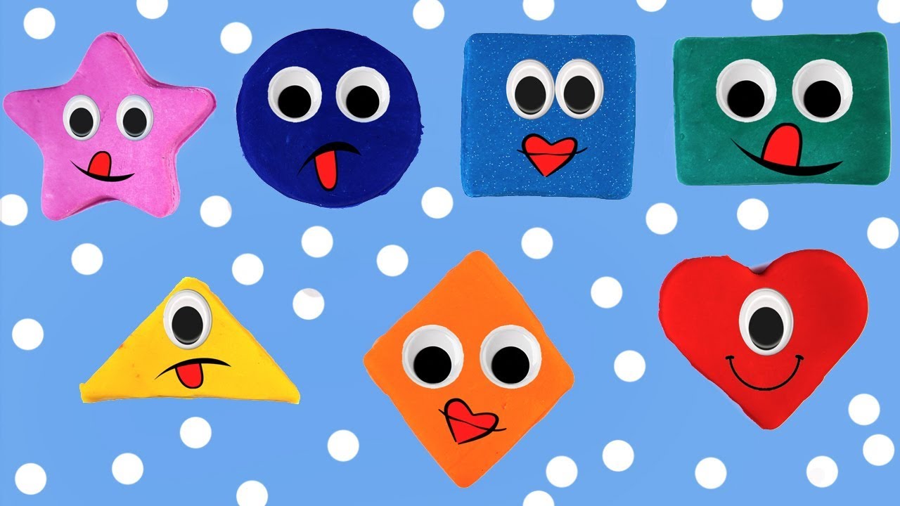 Learn Shapes with Play Doh For Kids Children Toddlers Babies | Fun ...