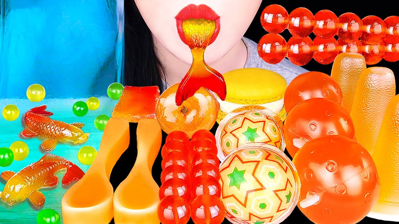 Asmr Tik Tok Fruits Jelly Edible Spoon Sheet Jelly 틱톡젤리 먹는 숟가락 넙적젤리