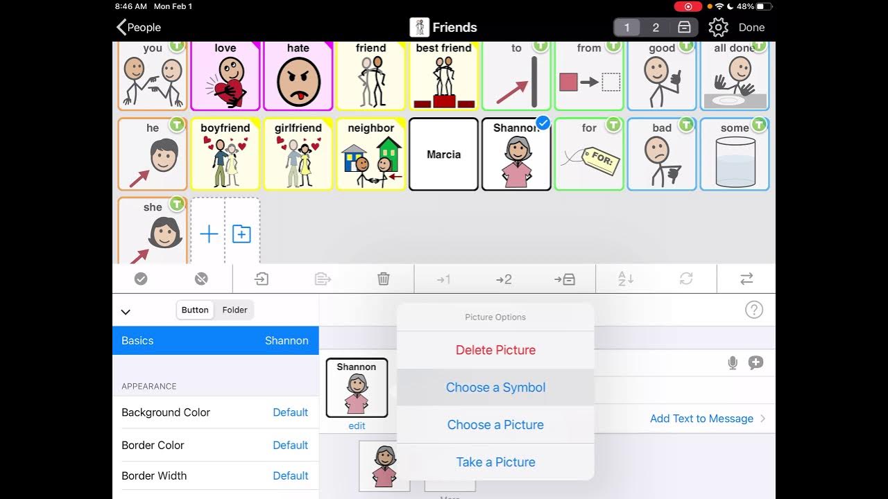 2 Proloquo2Go edit button or page - YouTube