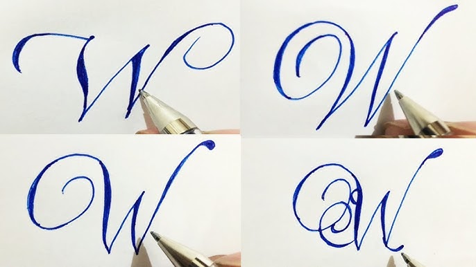 Fancy Cursive Letter V