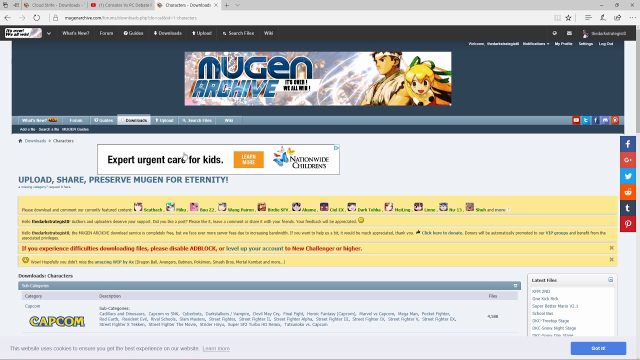 Mugen Tutorial ~2 Adding Characters - YouTube