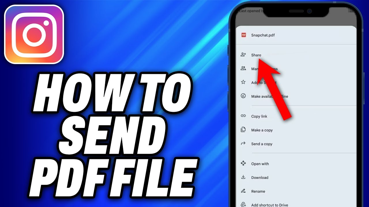 How To Send PDF File on Instagram (2025) - Easy Fix - YouTube