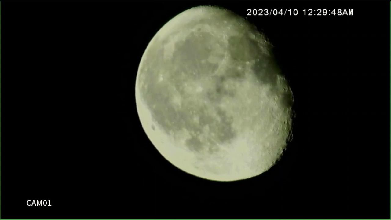 자작 cctv 달구경 (미놀타 af 75-300mm렌즈+sony imx 307 200만화소 모듈) - YouTube