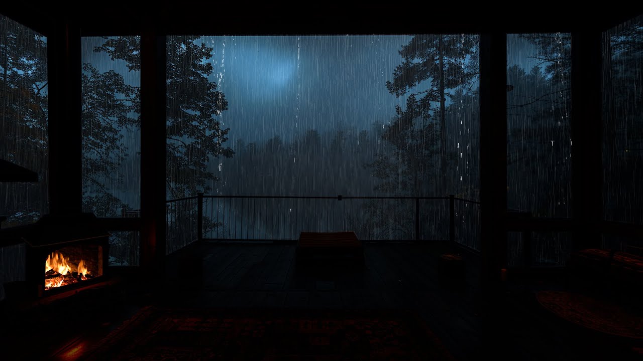 Light Rainfall For Good Sleep And Relaxation | Relaxing Rain On The ...