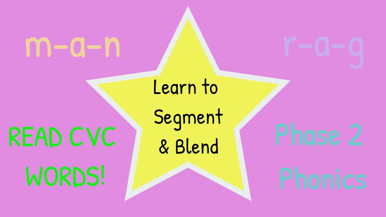 Learn to Segment and Blend CVC words Phase 2 Phonics 1 - YouTube