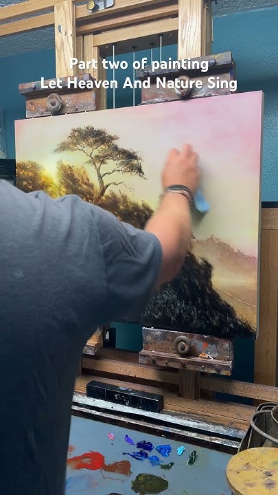 Part 2 of painting Let Heaven and Nature Sing - YouTube