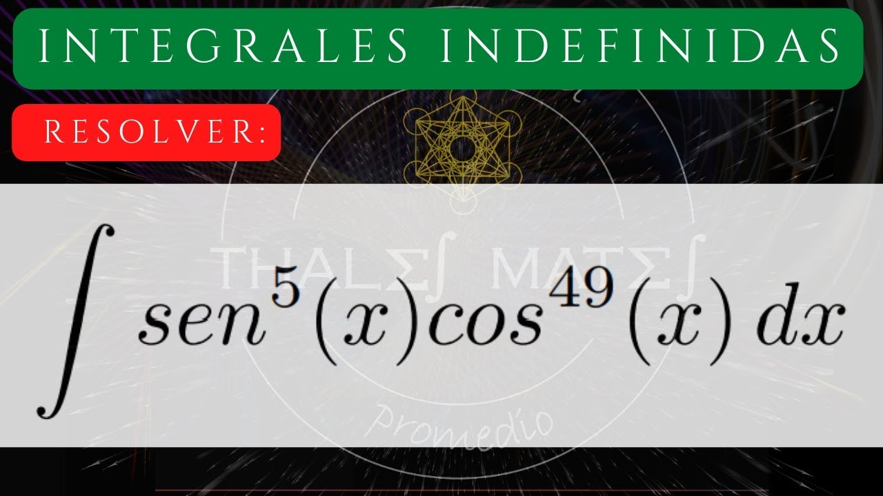 Integrales trigonométricos - ejercicio 1 - YouTube