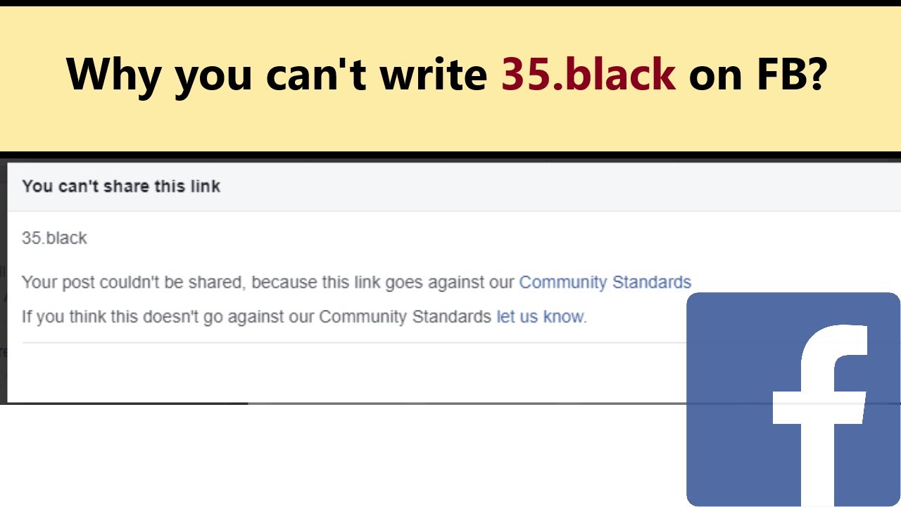 35.black meaning! Why you can't write 35.black on Facebook without a ...