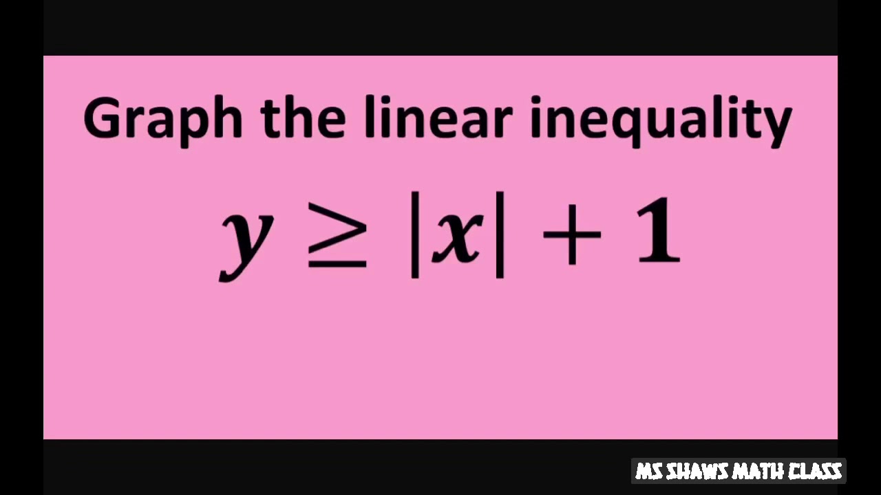 Graph The Inequality Y Greater Than Equal To x 1 College Algebra