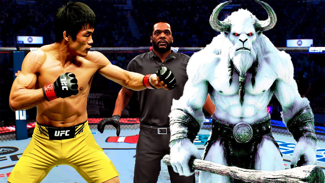 PRIME Bruce Lee vs. Snow Minotaur | EA Sports UFC 4 - YouTube