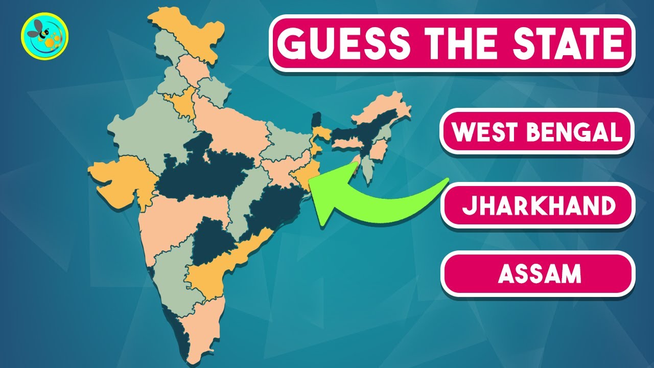 Guess the Indian State From the Map | Indian State Trivia | India Map ...