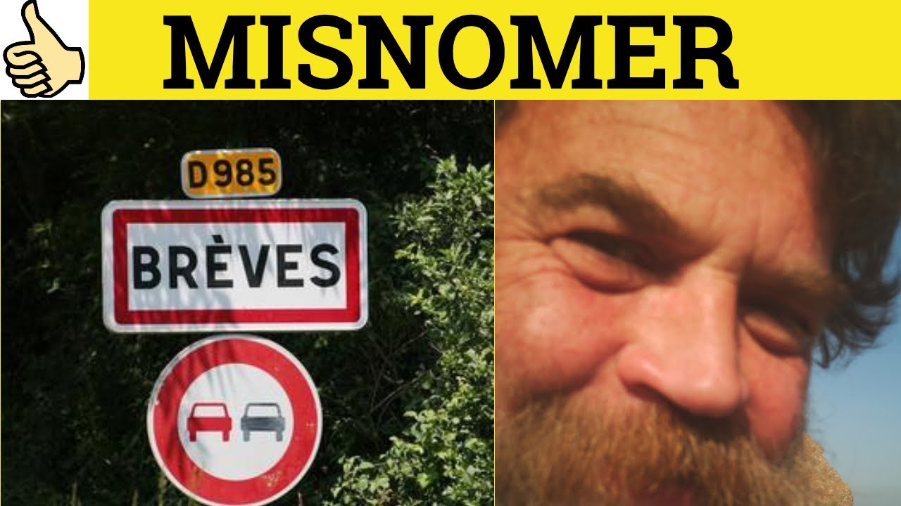 🔵 Misnomer Misnomer Meaning Misnomer Examples Misnomer Definition - YouTube