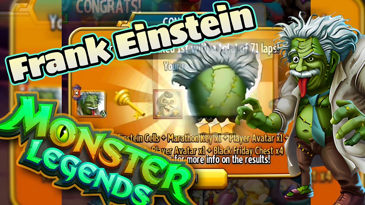 FRANK Einstein | Rank 3 | Race Results (Monster Legends) - YouTube
