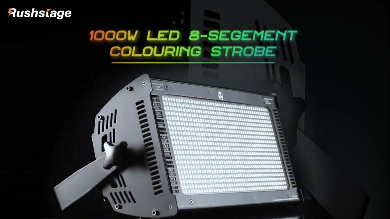 LED Strobe Light RGB 3IN 1 with 8 segment Control - YouTube